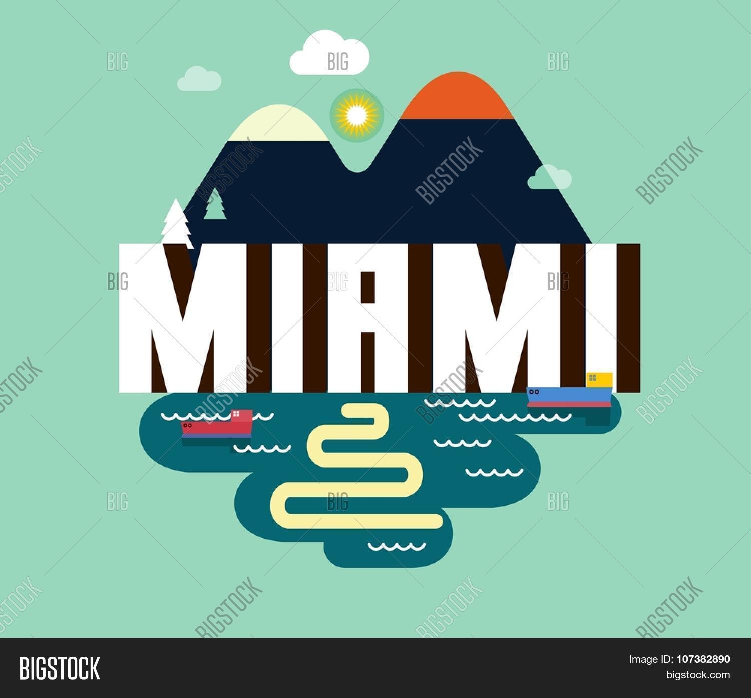 Miami Florida Vector & Photo (Free Trial) | Bigstock