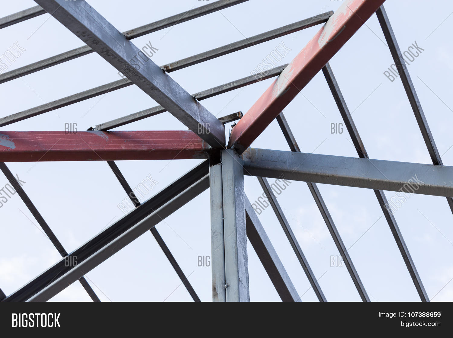 Steel Beams Roof Truss Image & Photo (Free Trial) | Bigstock