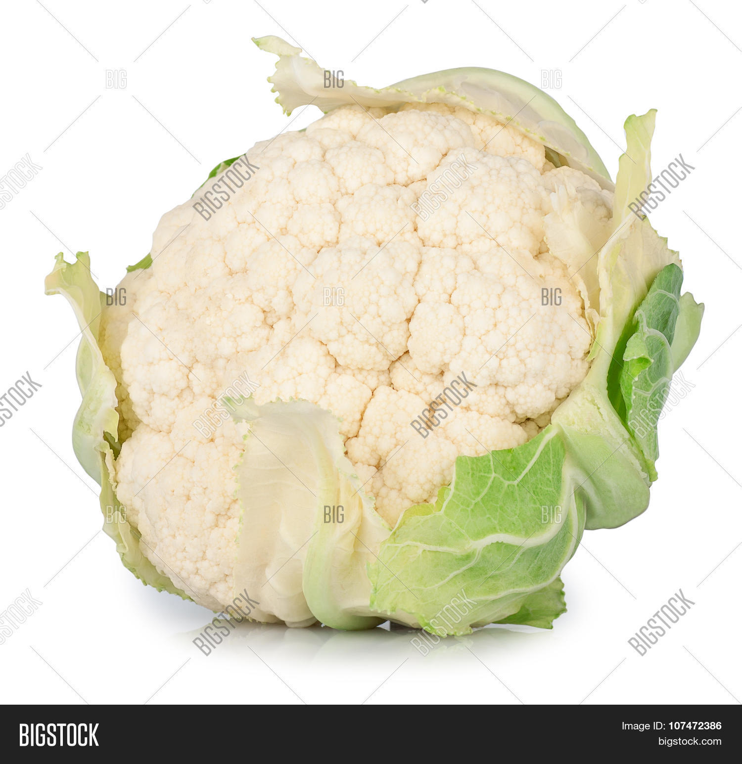 Cauliflower Isolated Image & Photo (Free Trial) | Bigstock