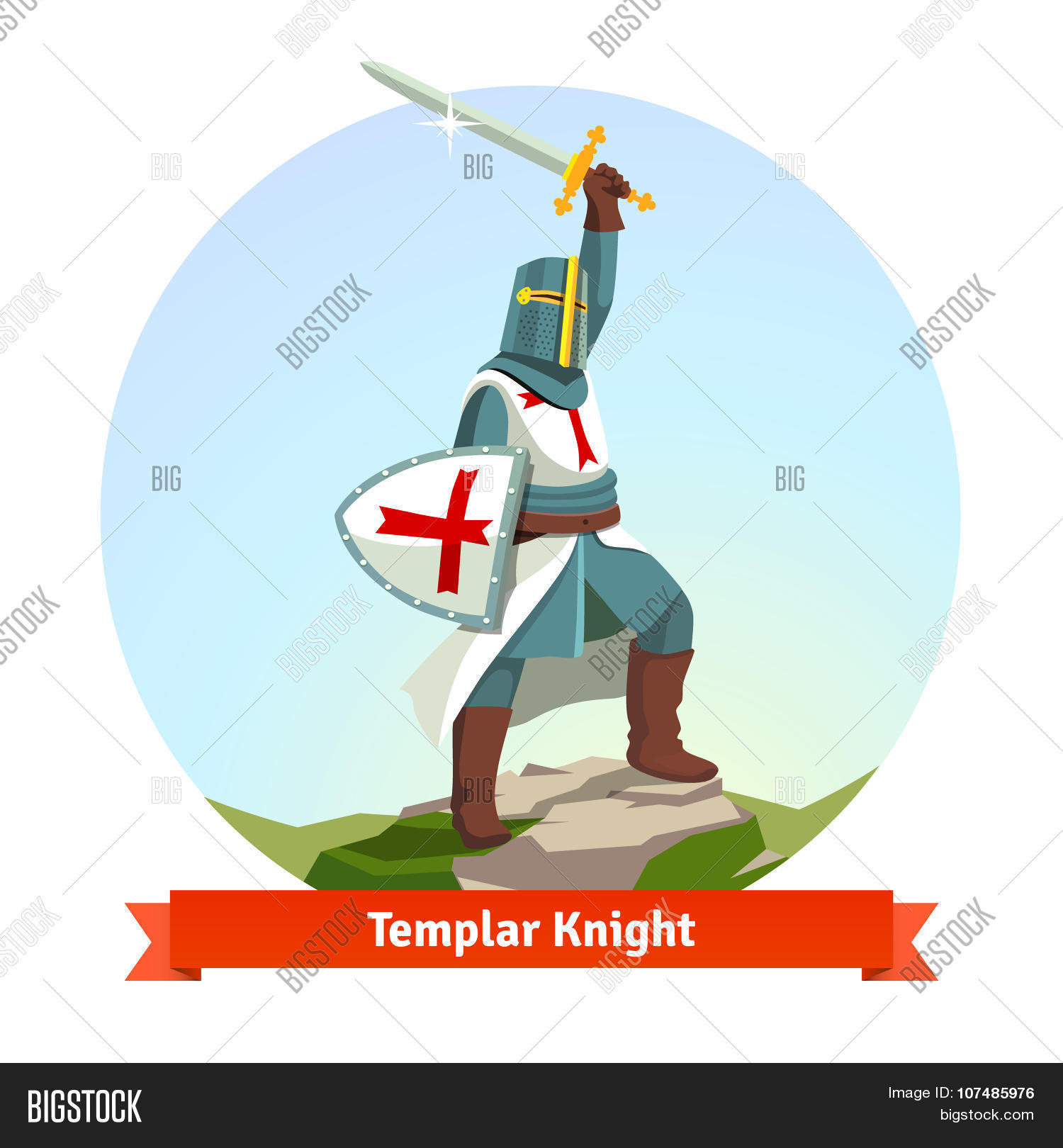 Knight Templar Armour Vector & Photo (Free Trial) | Bigstock