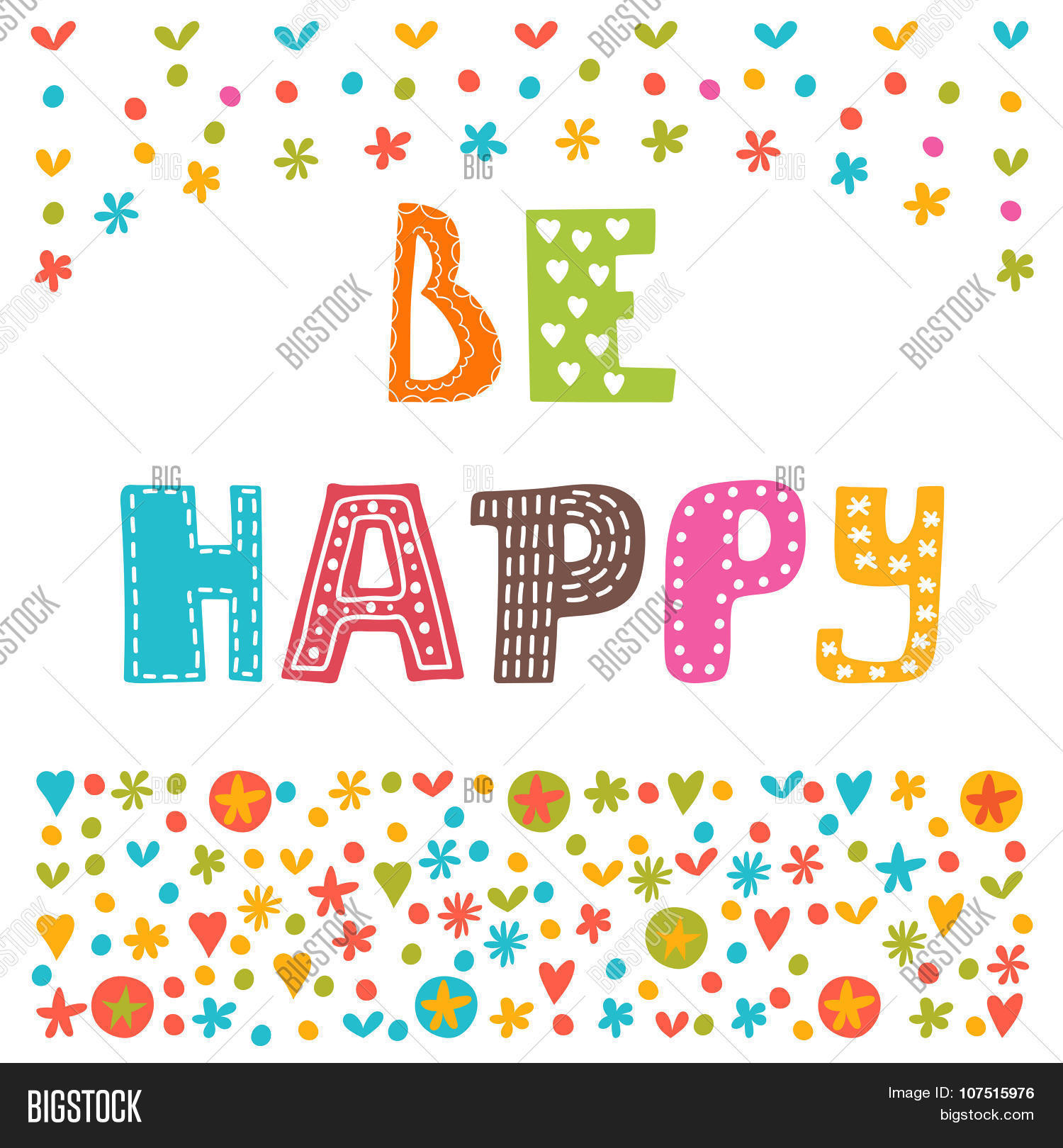 Be Happy. Vector & Photo (Free Trial) | Bigstock