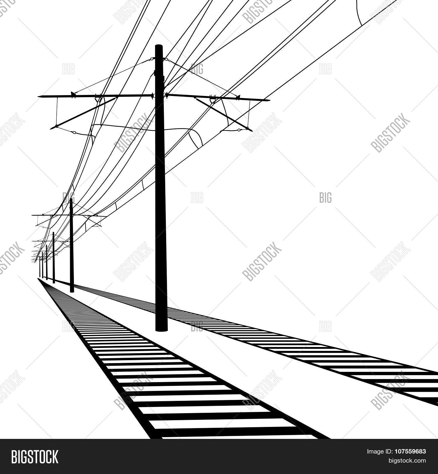 Railroad Overhead Vector & Photo (Free Trial) | Bigstock