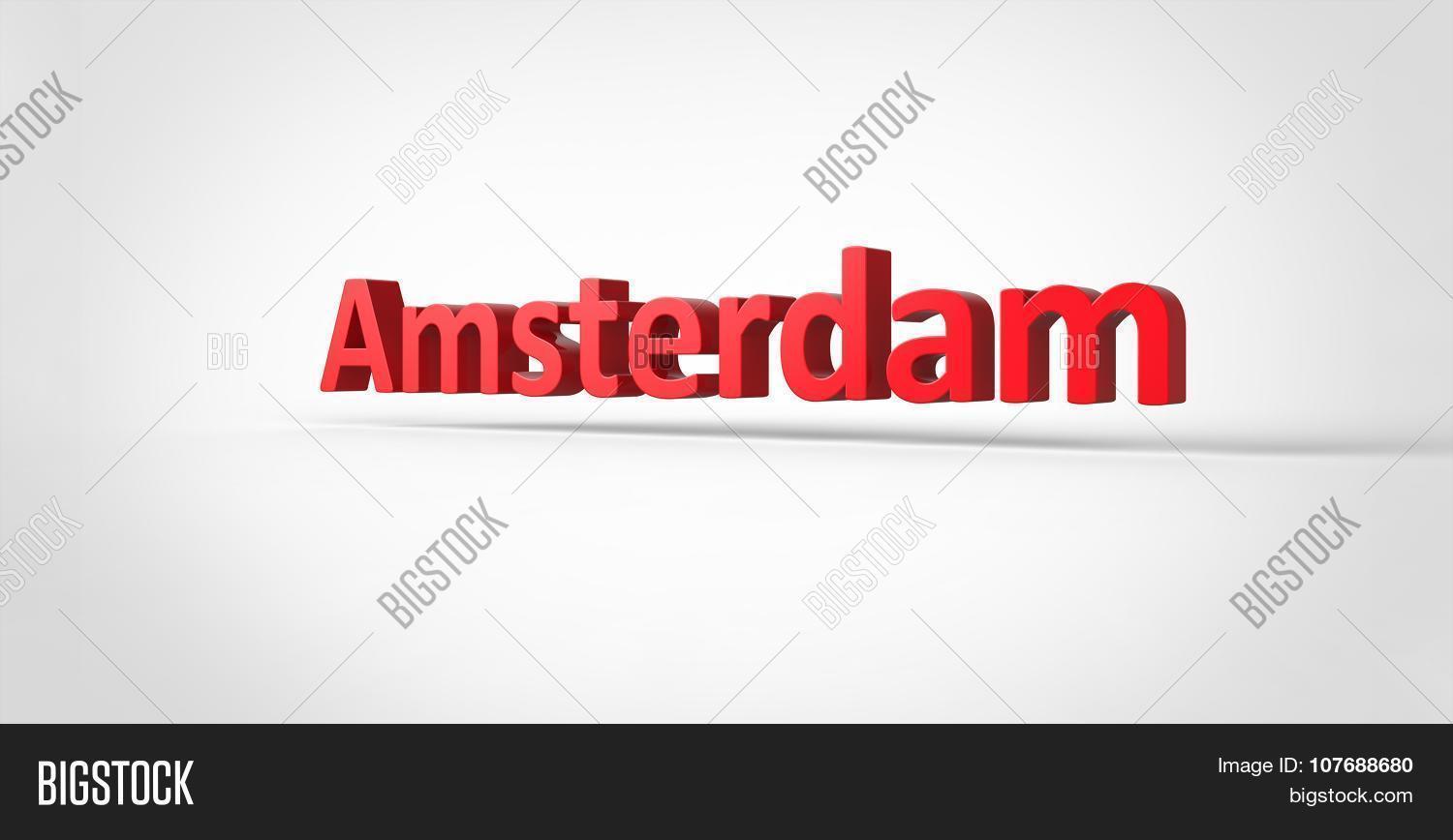 Amsterdam 3D Text Image & Photo (Free Trial) | Bigstock