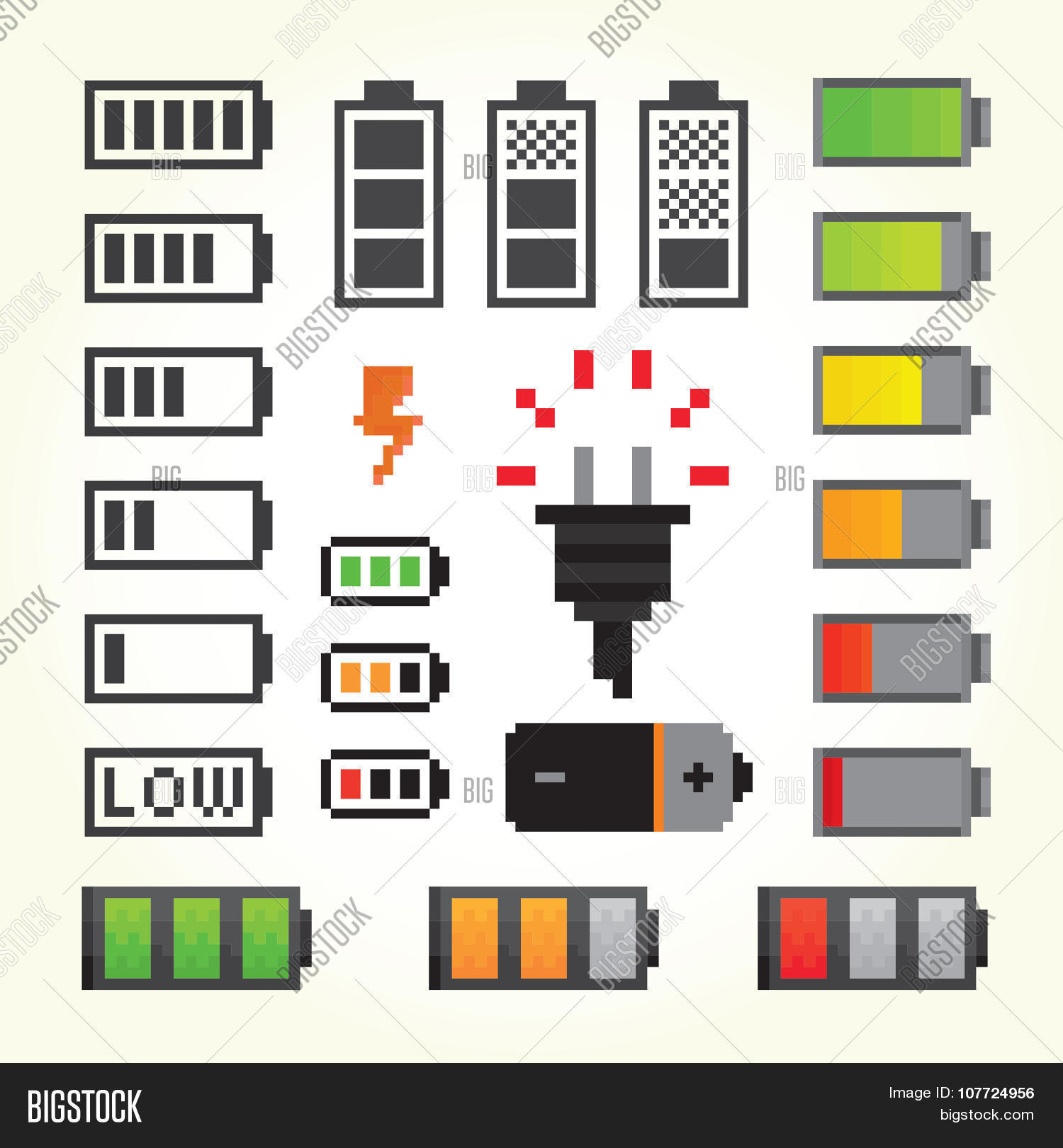 Battery Pack Icons Vector & Photo (Free Trial) | Bigstock