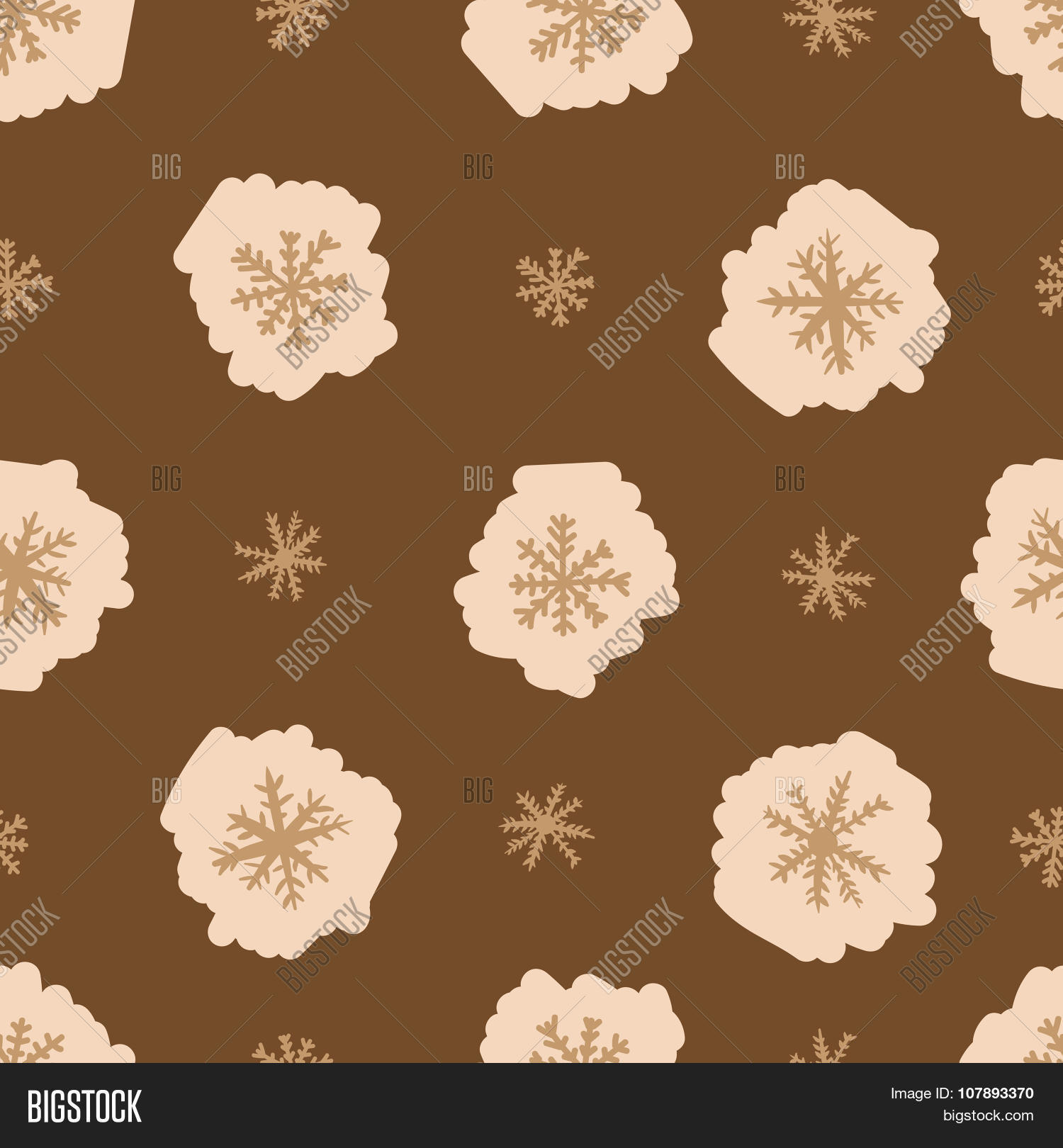 Brown Snowflakes Vector & Photo (Free Trial) | Bigstock