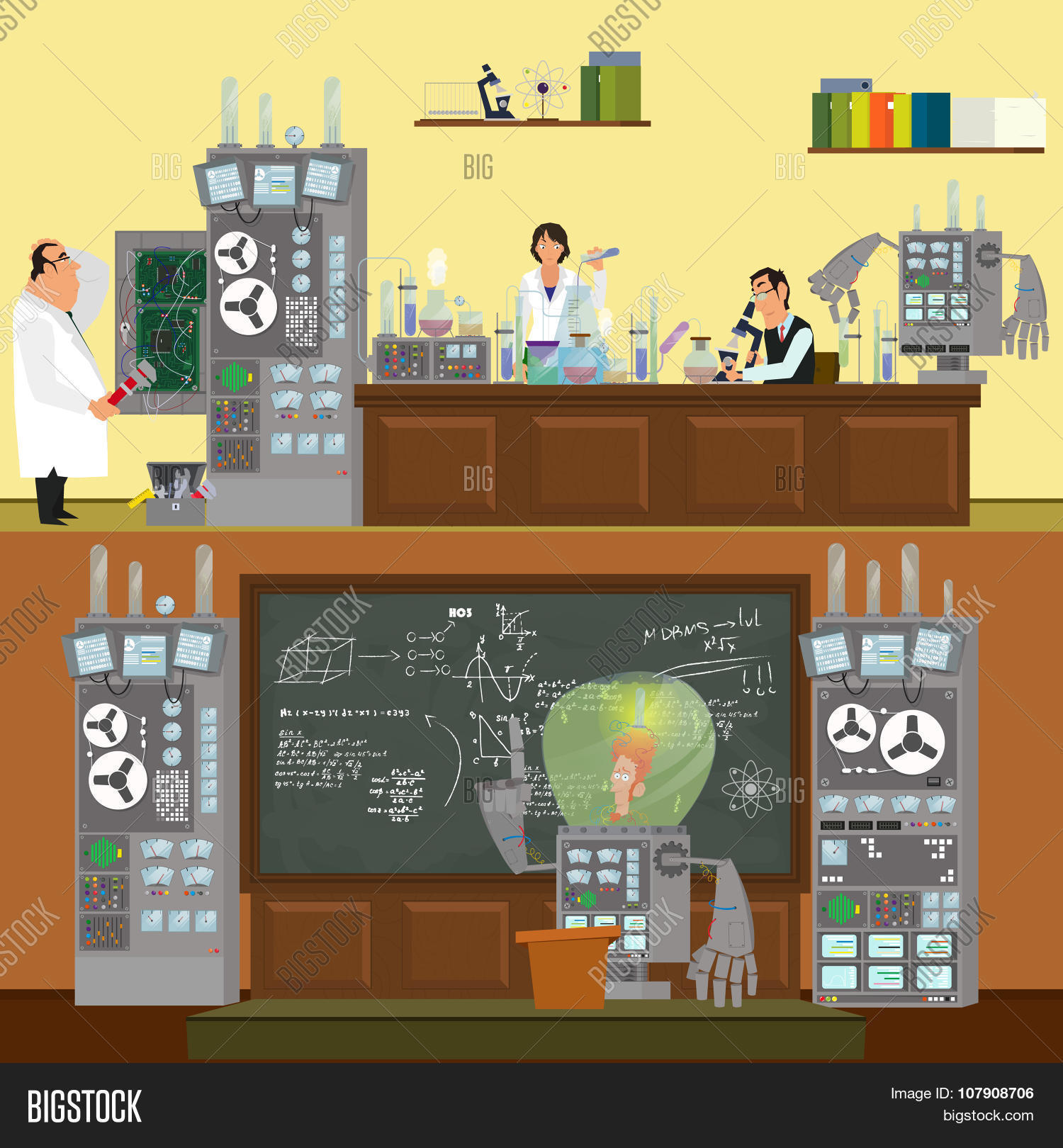 Scientists Lab Vector & Photo (Free Trial) | Bigstock