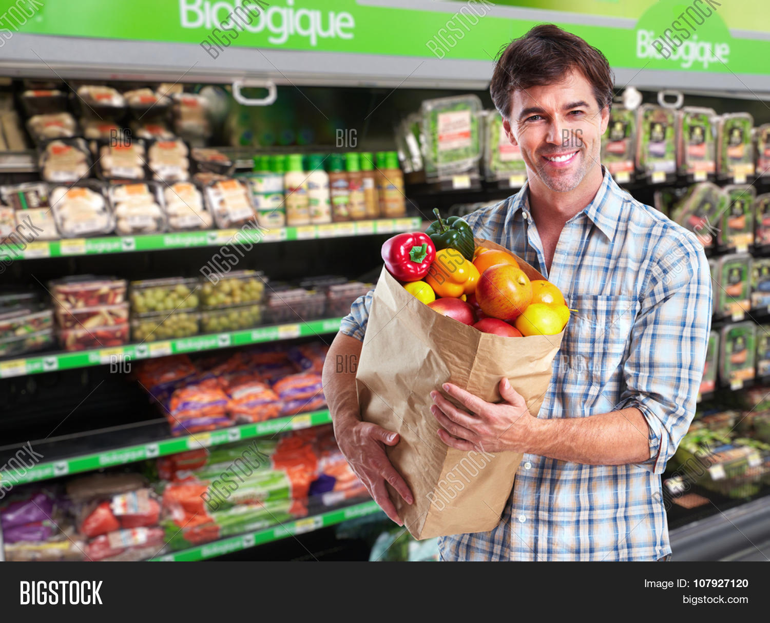 Man Grocery Bag Image & Photo (Free Trial) | Bigstock