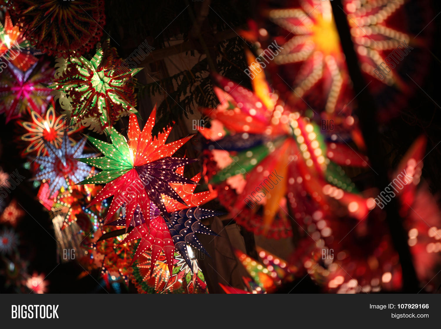 Many Colorful Lanterns Image & Photo (Free Trial) | Bigstock