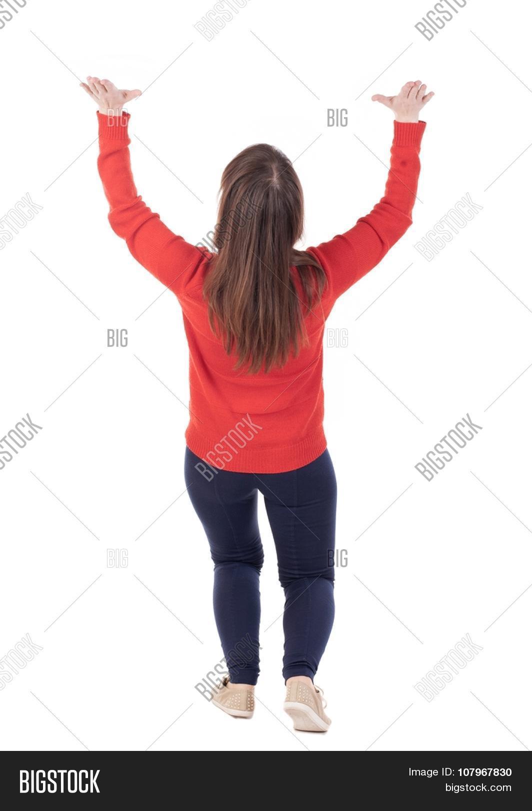 Back View Woman Holds Image & Photo (Free Trial) | Bigstock