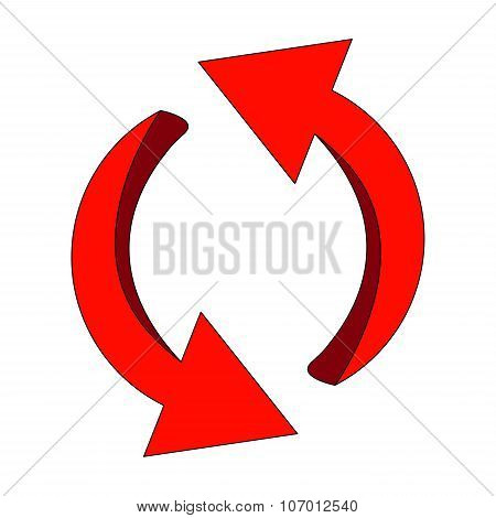 Arrow Symbol, Red Vector & Photo (Free Trial) | Bigstock