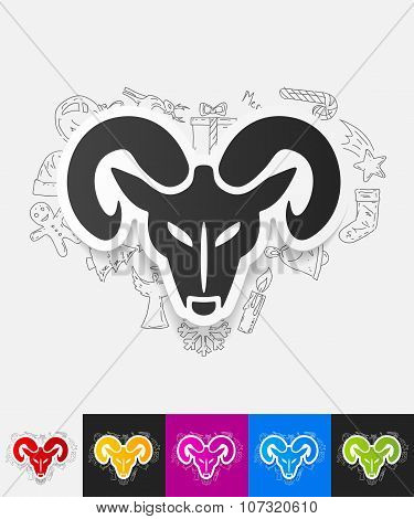 Head Ram Paper Vector & Photo (Free Trial) | Bigstock