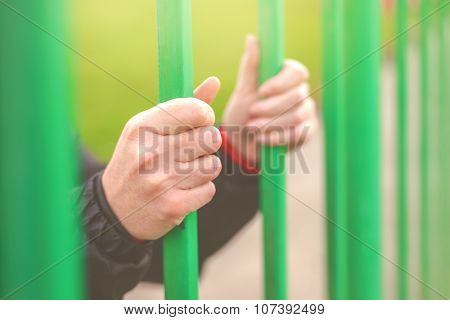 Person Behind Bars Image & Photo (Free Trial) | Bigstock
