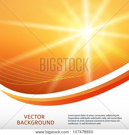 Hot-summer-sun-rays- Vector & Photo (Free Trial) | Bigstock