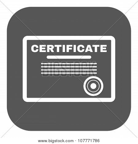 Certificate Icon. Vector & Photo (Free Trial) | Bigstock