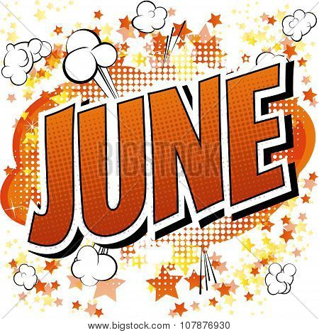 June - Comic Book Vector & Photo (Free Trial) | Bigstock