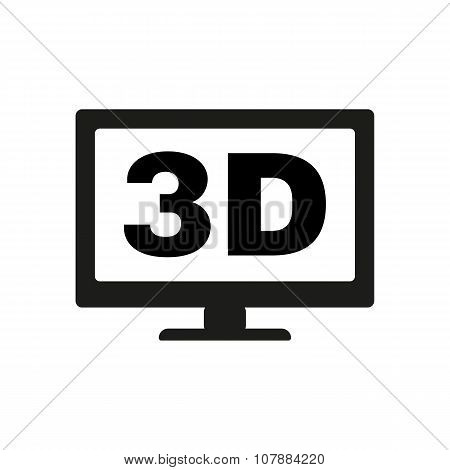 3d Icon. Monitor Vector & Photo (Free Trial) | Bigstock
