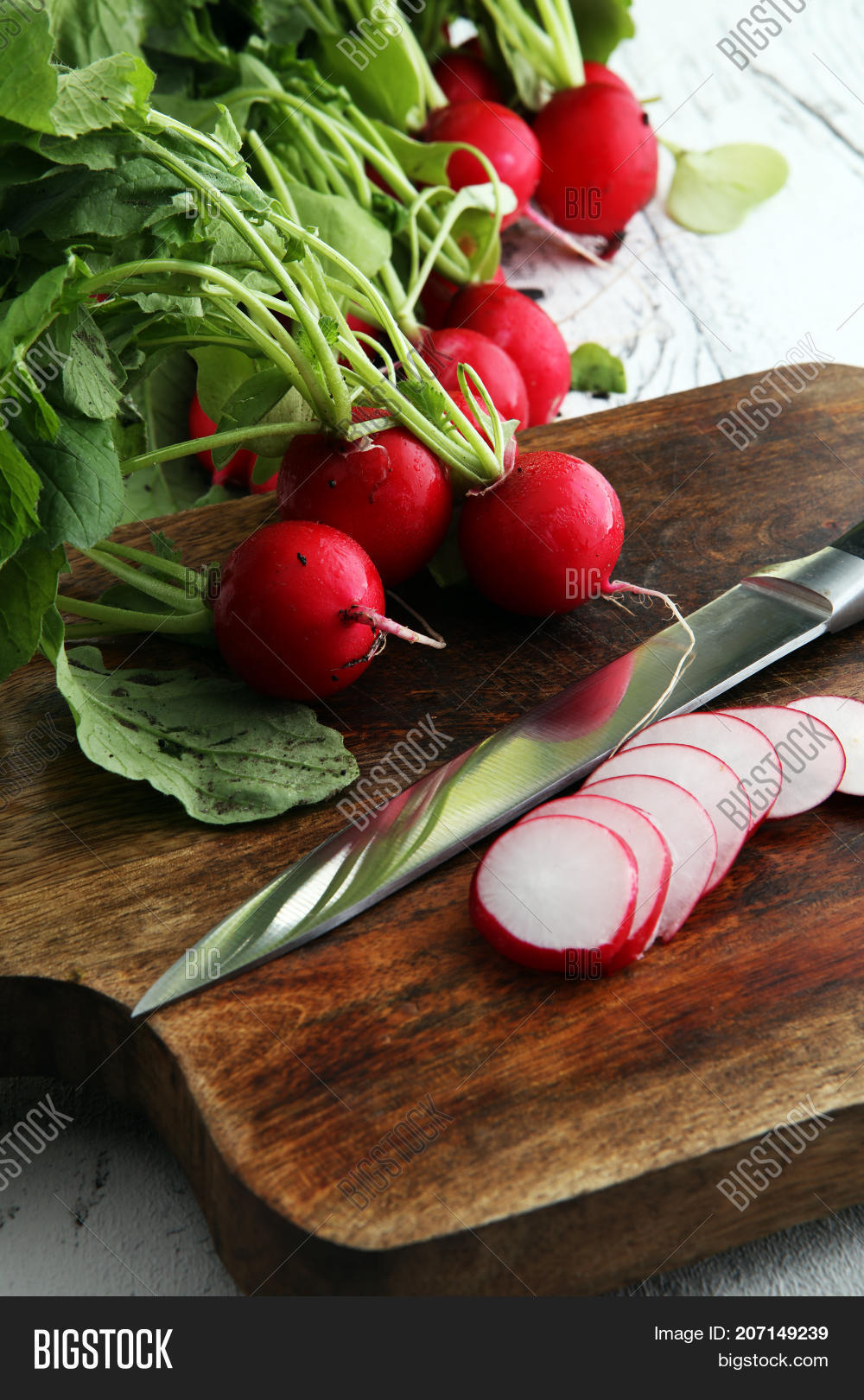 Radish. Sliced Red Image & Photo (Free Trial) | Bigstock