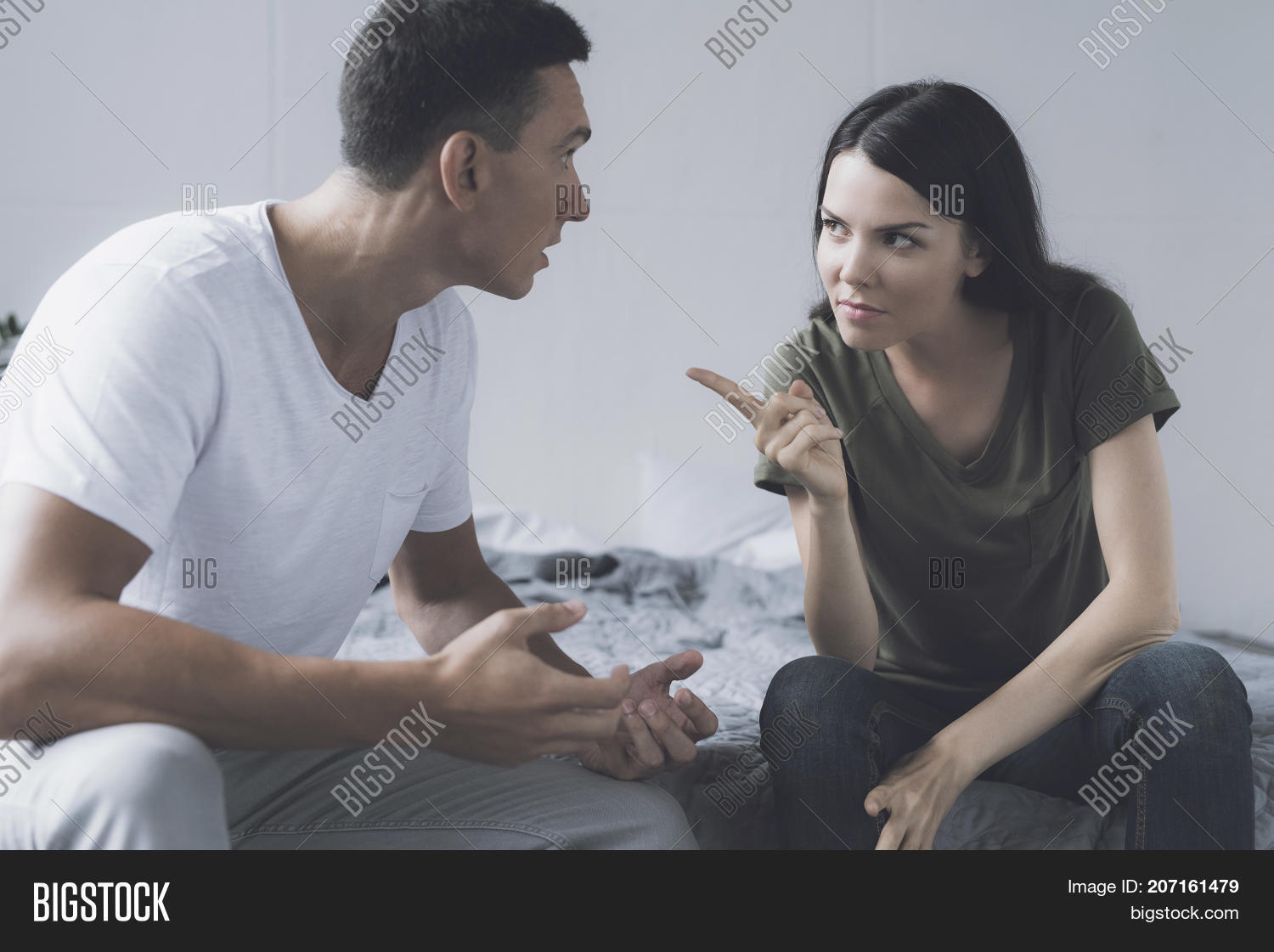 Woman Angrily Points Image & Photo (Free Trial) | Bigstock