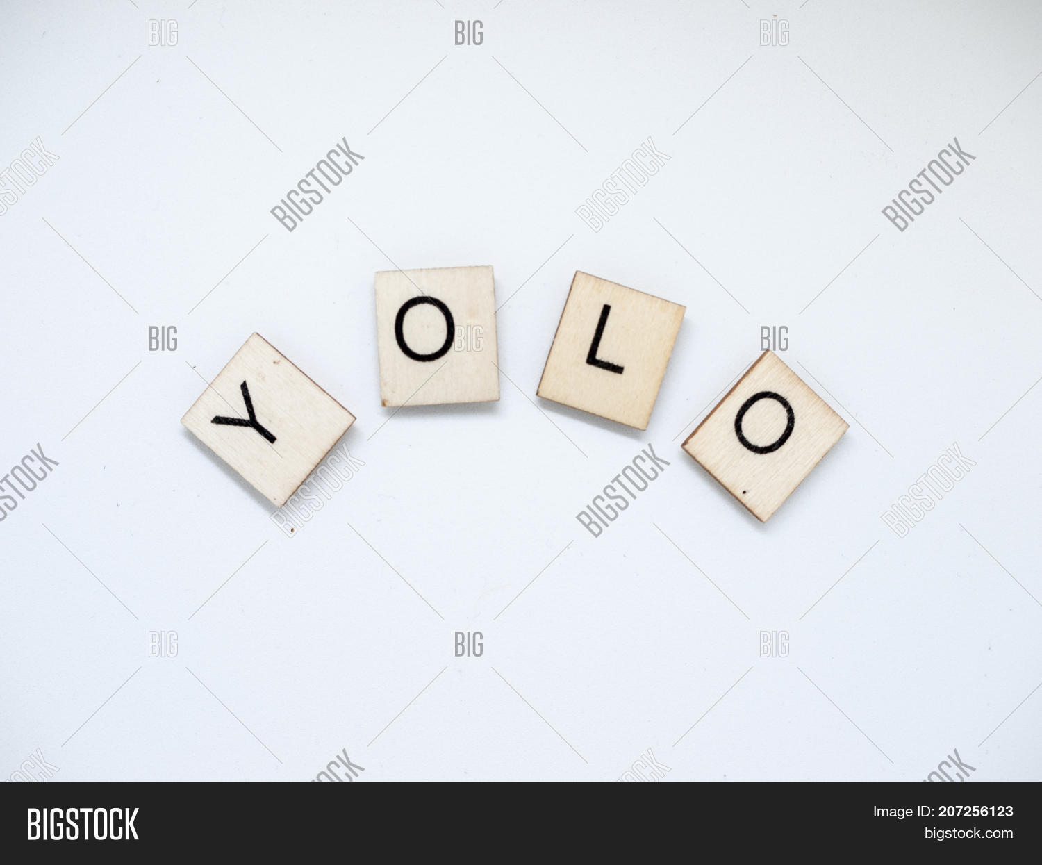 Word "YOLO" Spelled Image & Photo (Free Trial) | Bigstock