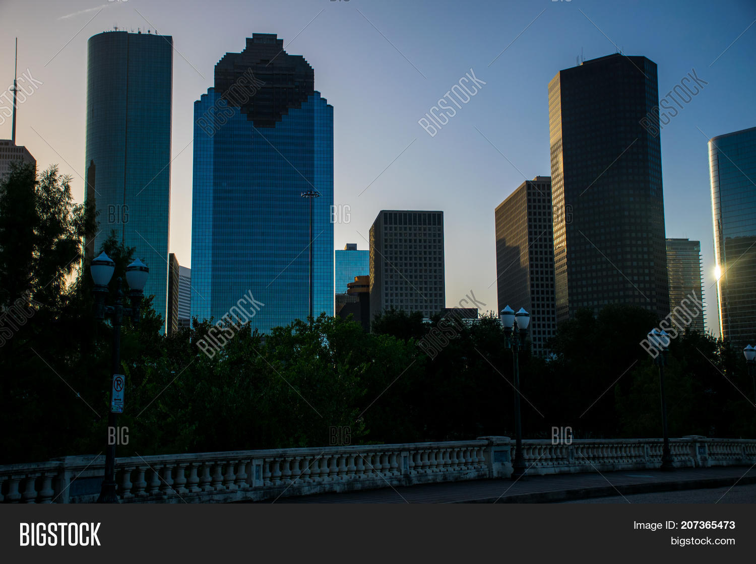 Houston Texas Sunrise Image & Photo (Free Trial) | Bigstock