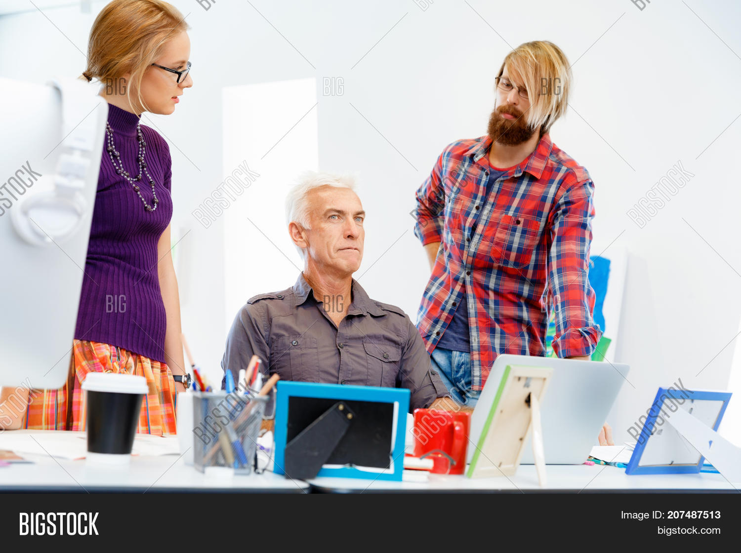 Co-workers Working Image & Photo (Free Trial) | Bigstock