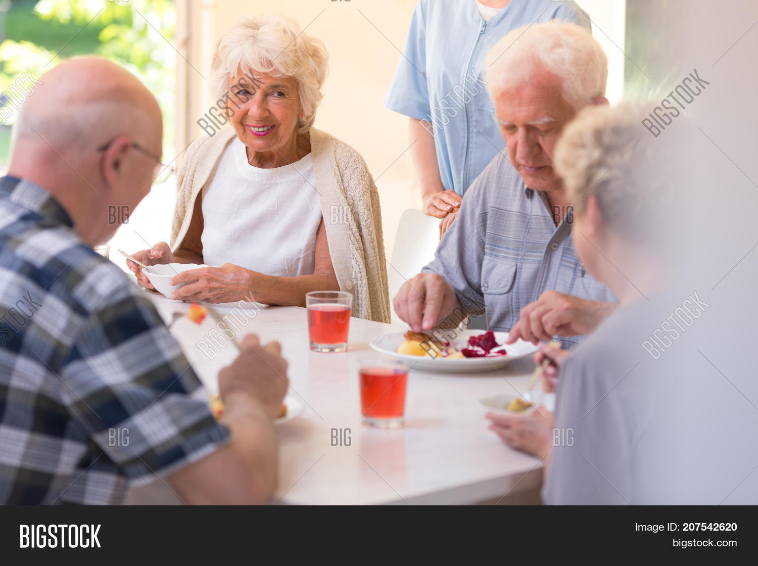 Pensioners Eating Image & Photo (Free Trial) | Bigstock