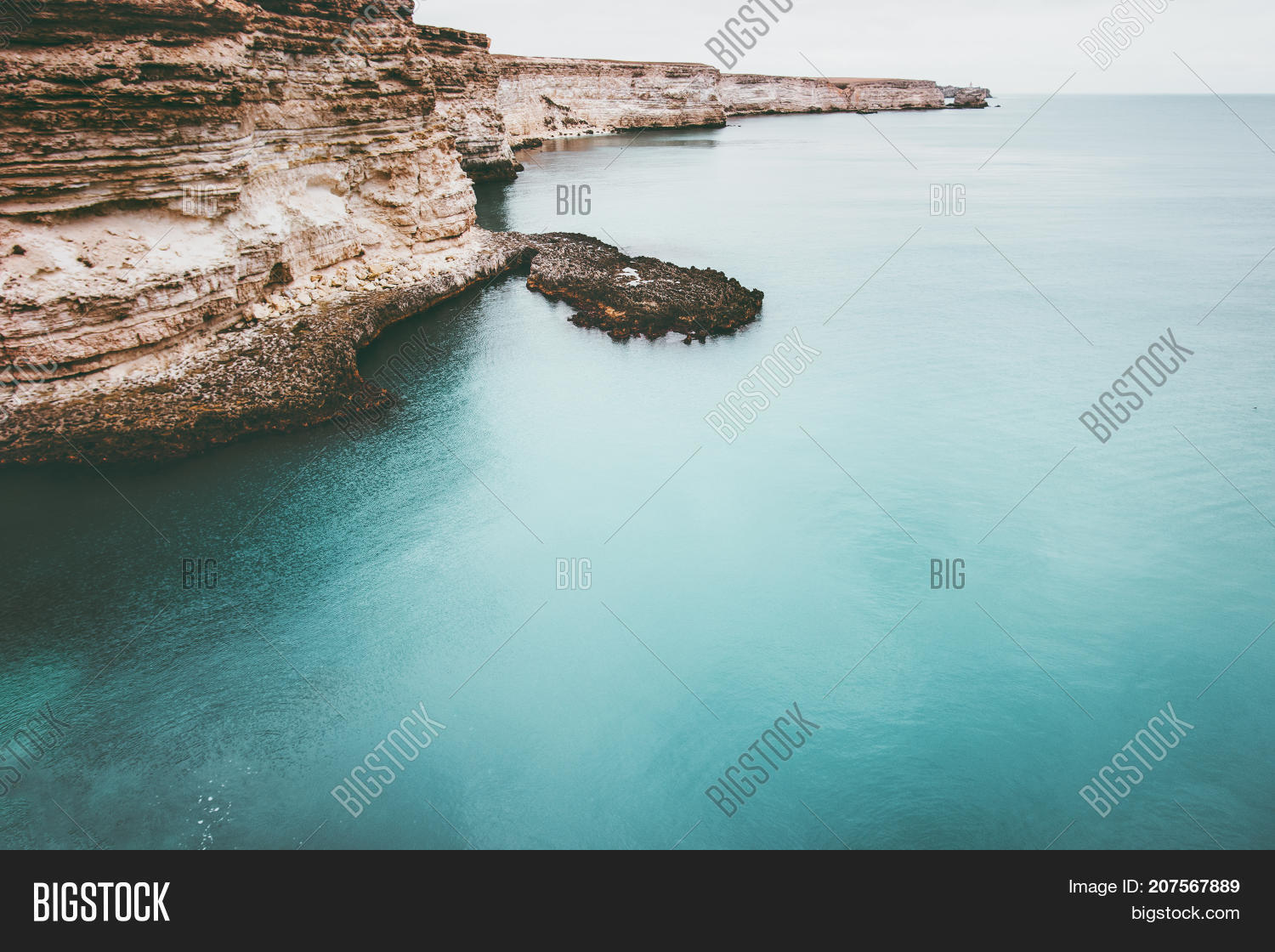 Blue Sea Rocky Seaside Image & Photo (Free Trial) | Bigstock