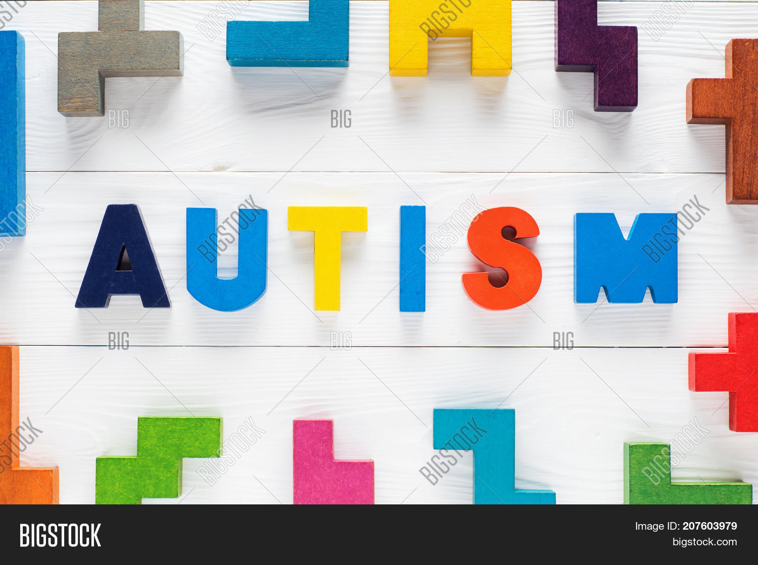 Word Autism Built Image & Photo (Free Trial) | Bigstock