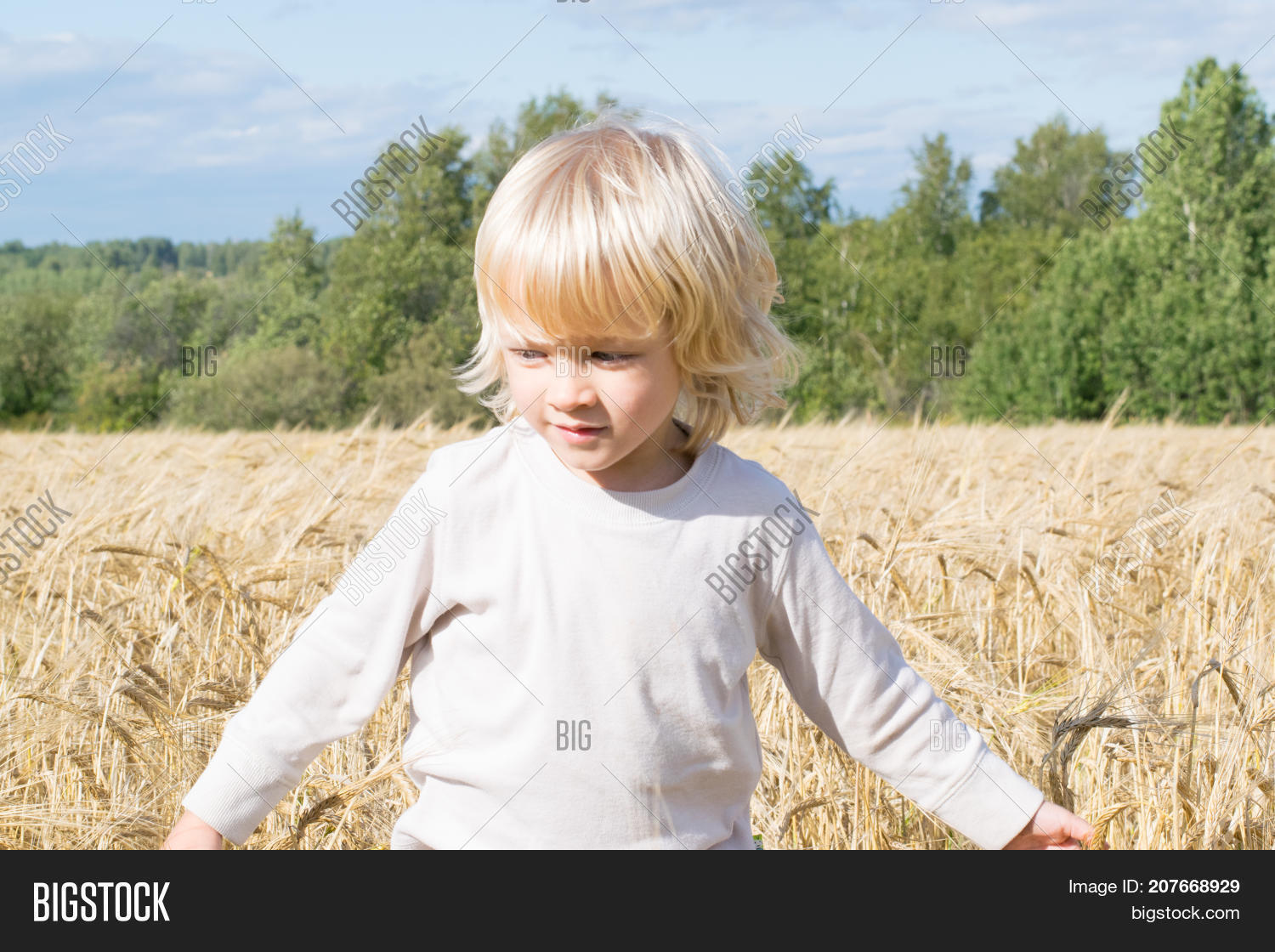 Blond Slavic Happy Kid Image & Photo (Free Trial) | Bigstock