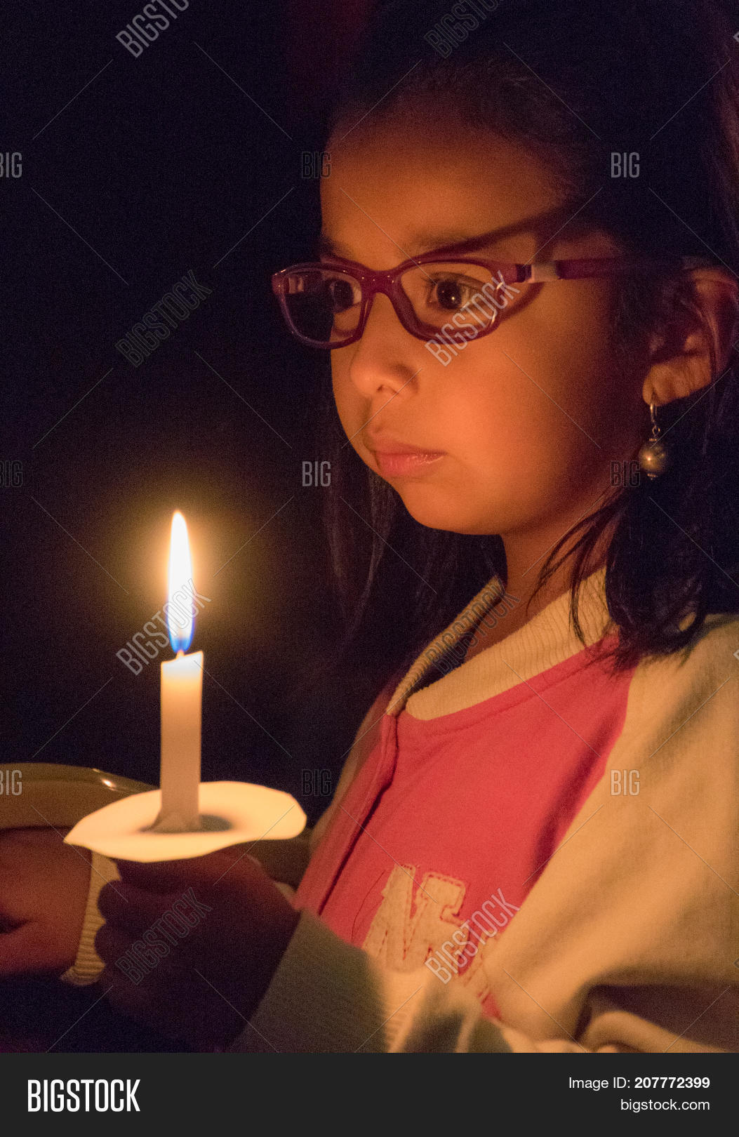 Girl Holds Candle Image & Photo (Free Trial) | Bigstock