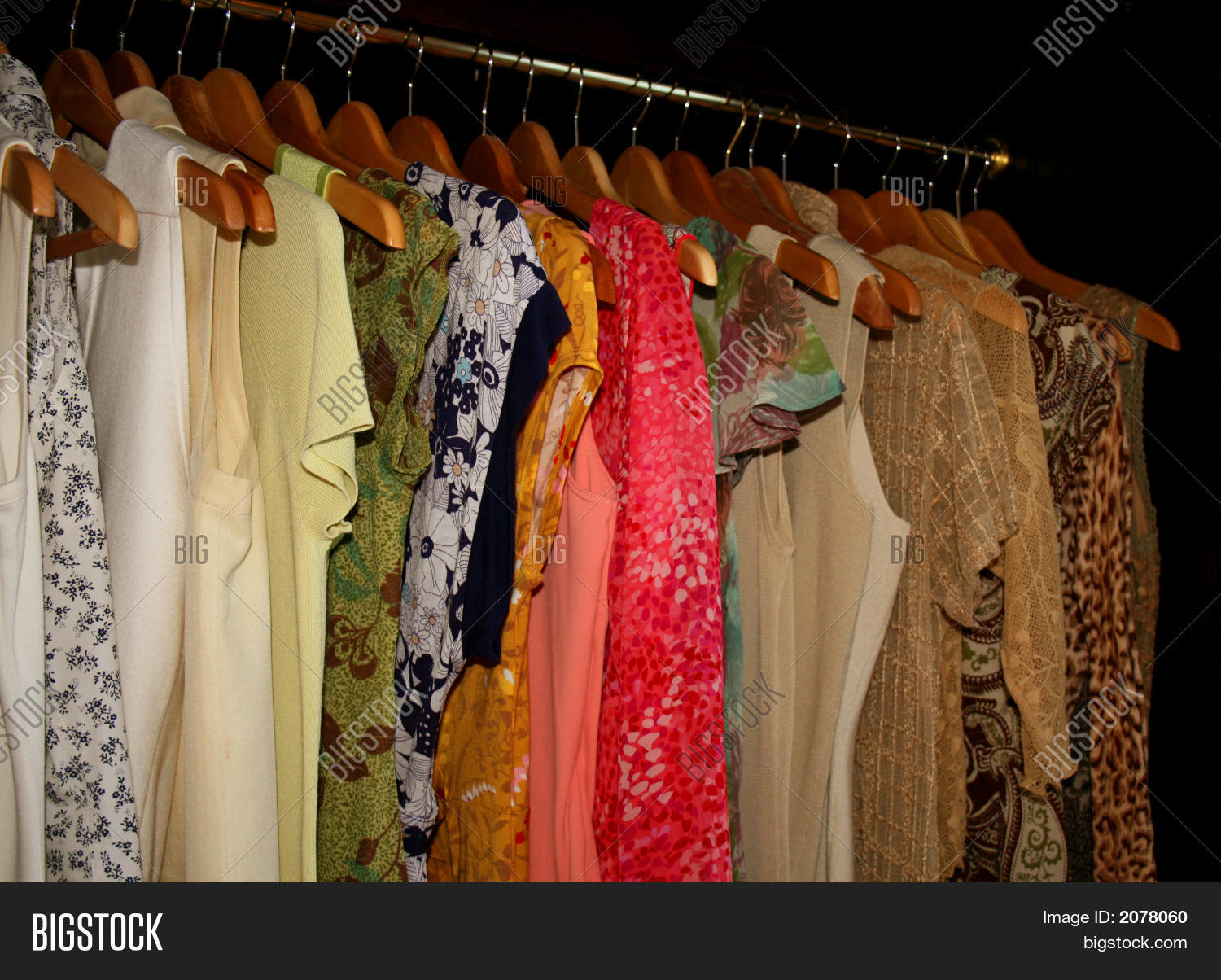 Pretty Shirts Hanging Image & Photo (Free Trial) | Bigstock