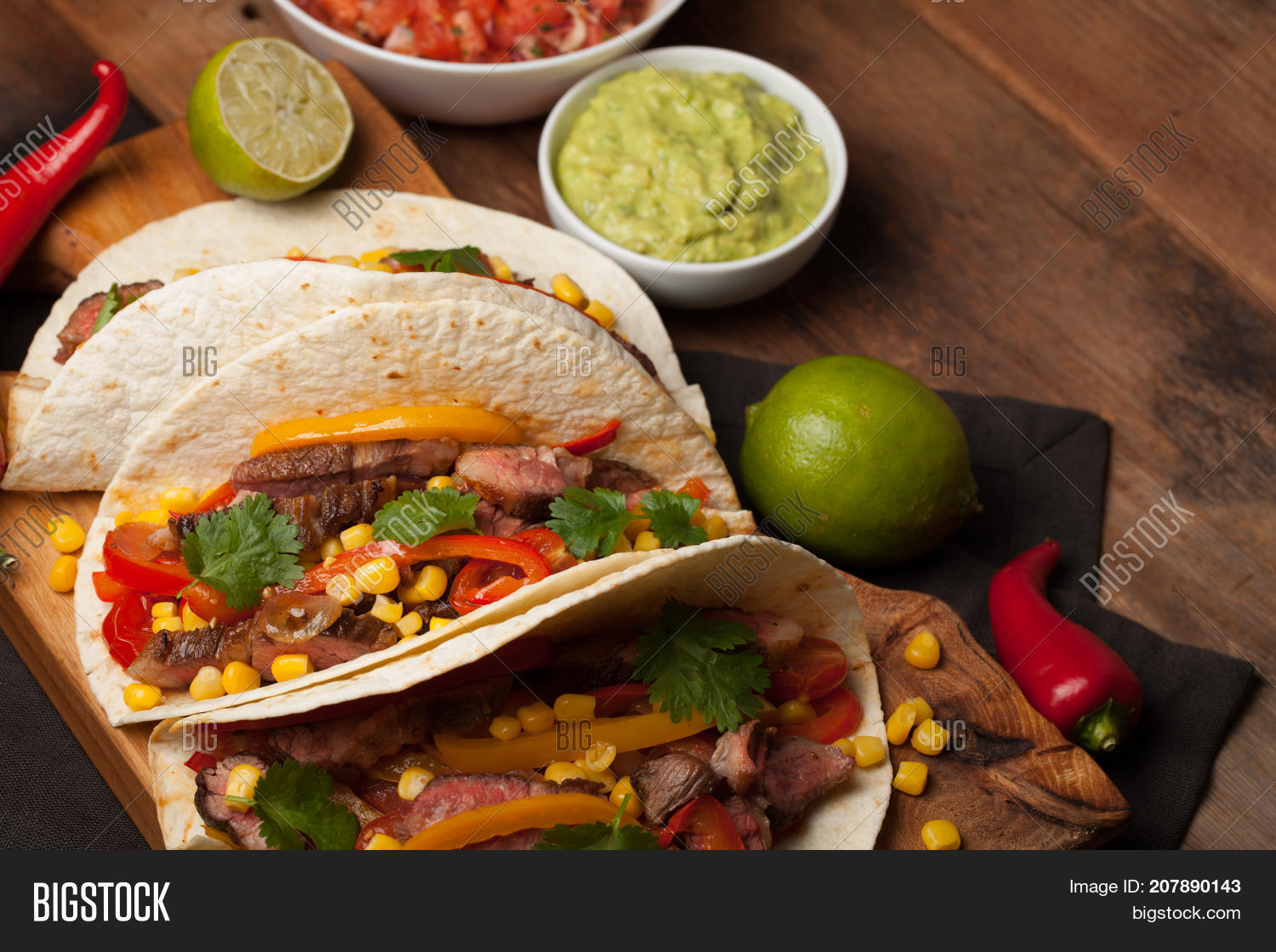 Three Mexican Tacos Image & Photo (Free Trial) | Bigstock