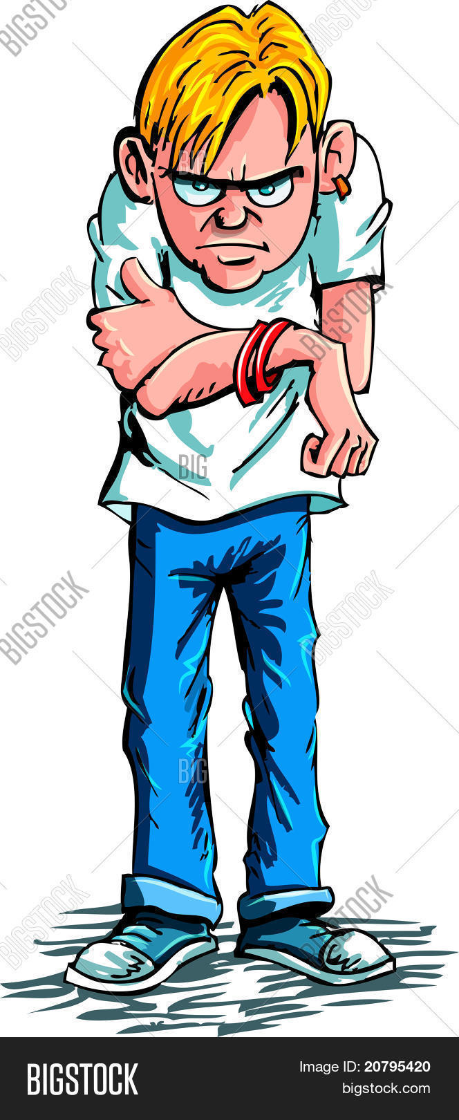Cartoon Sulky Teen Vector & Photo (Free Trial) | Bigstock