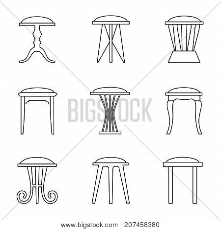 Vector Stool Outline Vector & Photo (Free Trial) | Bigstock