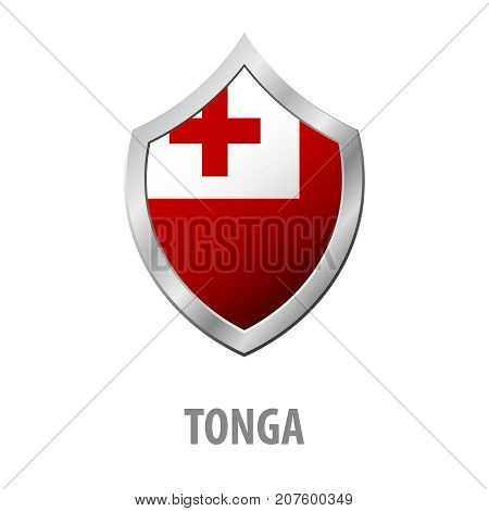 Tonga Flag On Metal Vector & Photo (Free Trial) | Bigstock