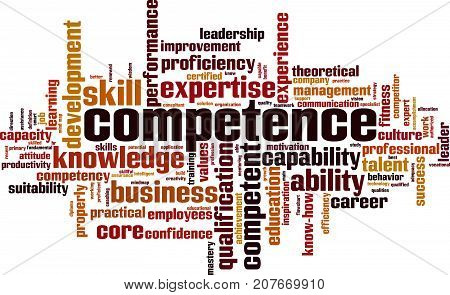 Competence Word Cloud Vector & Photo (Free Trial) | Bigstock