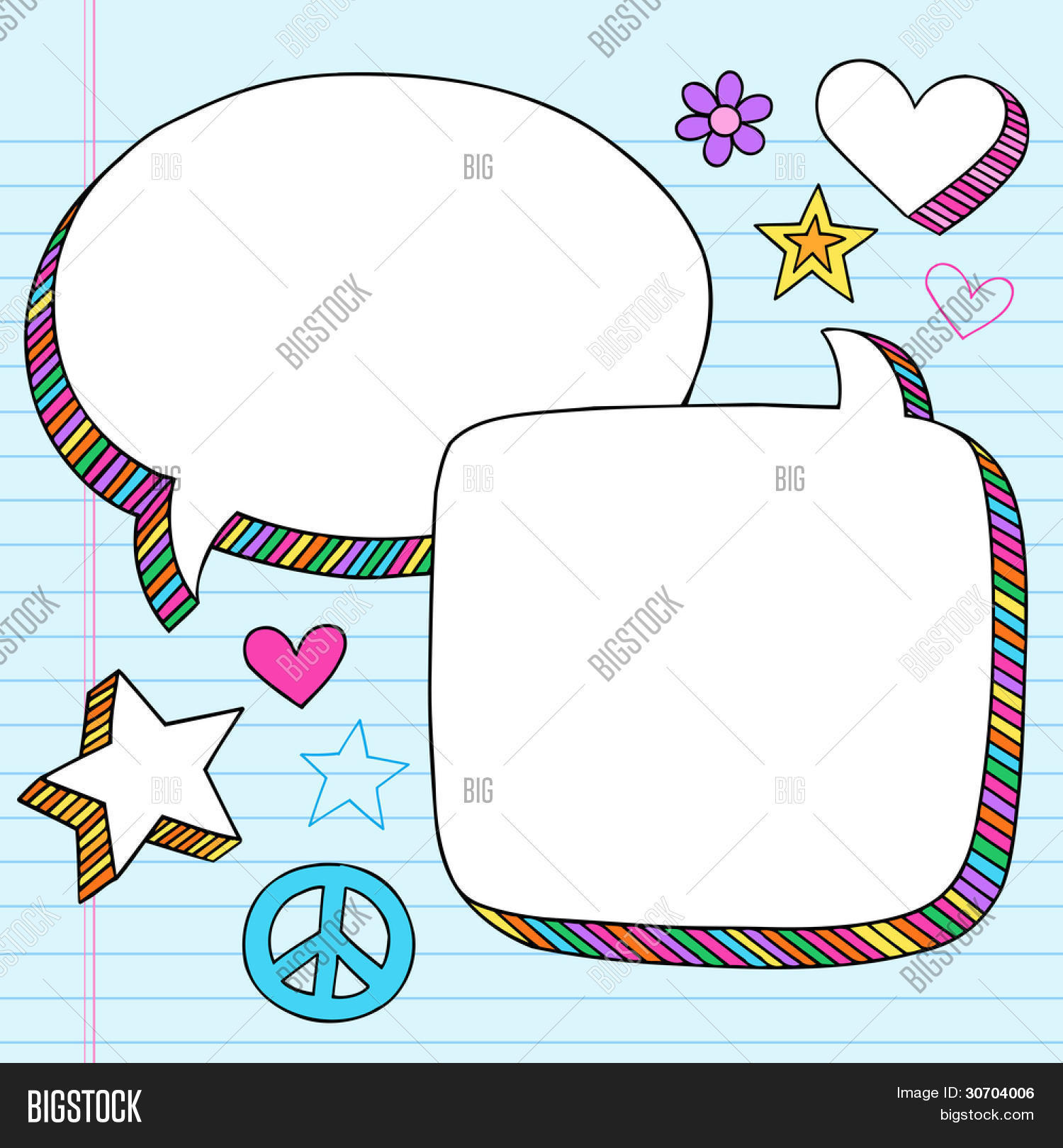 Speech Bubbles Frames Vector & Photo (Free Trial) | Bigstock