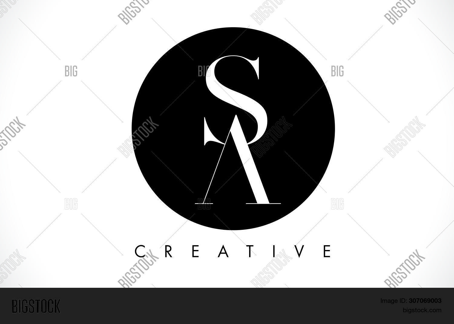 Sa Letter Design Logo Vector & Photo (Free Trial) | Bigstock