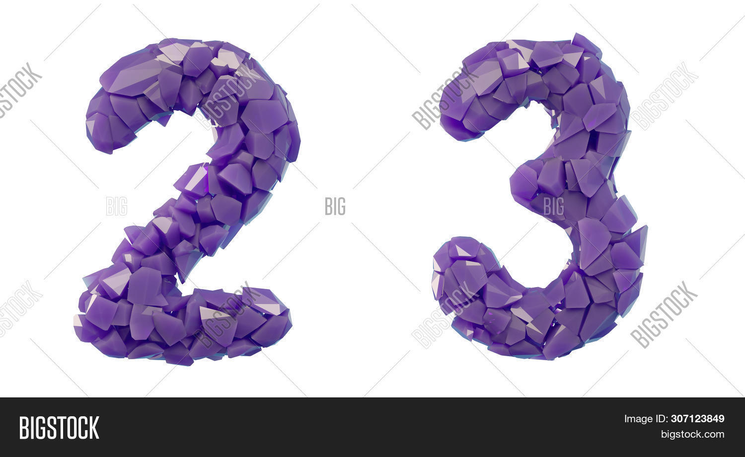 Number Set 2, 3 Made Image & Photo (Free Trial) | Bigstock