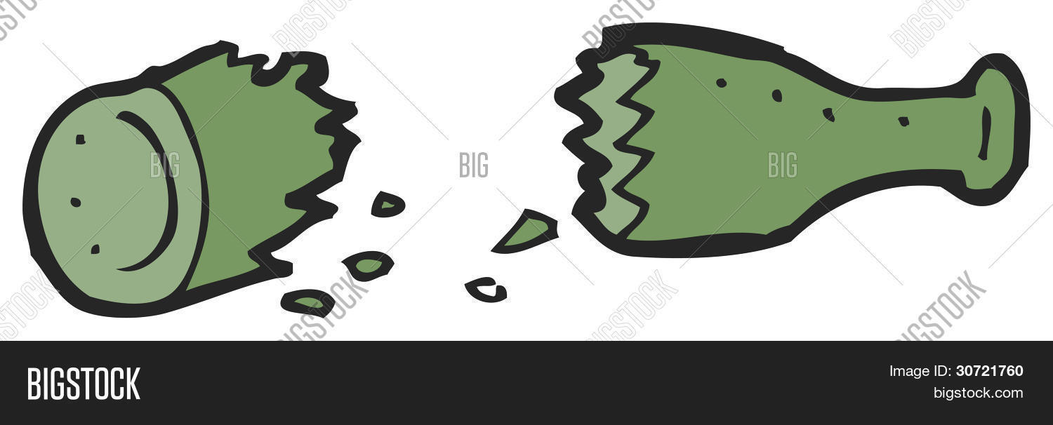 Broken Bottle Cartoon Image & Photo (Free Trial) | Bigstock