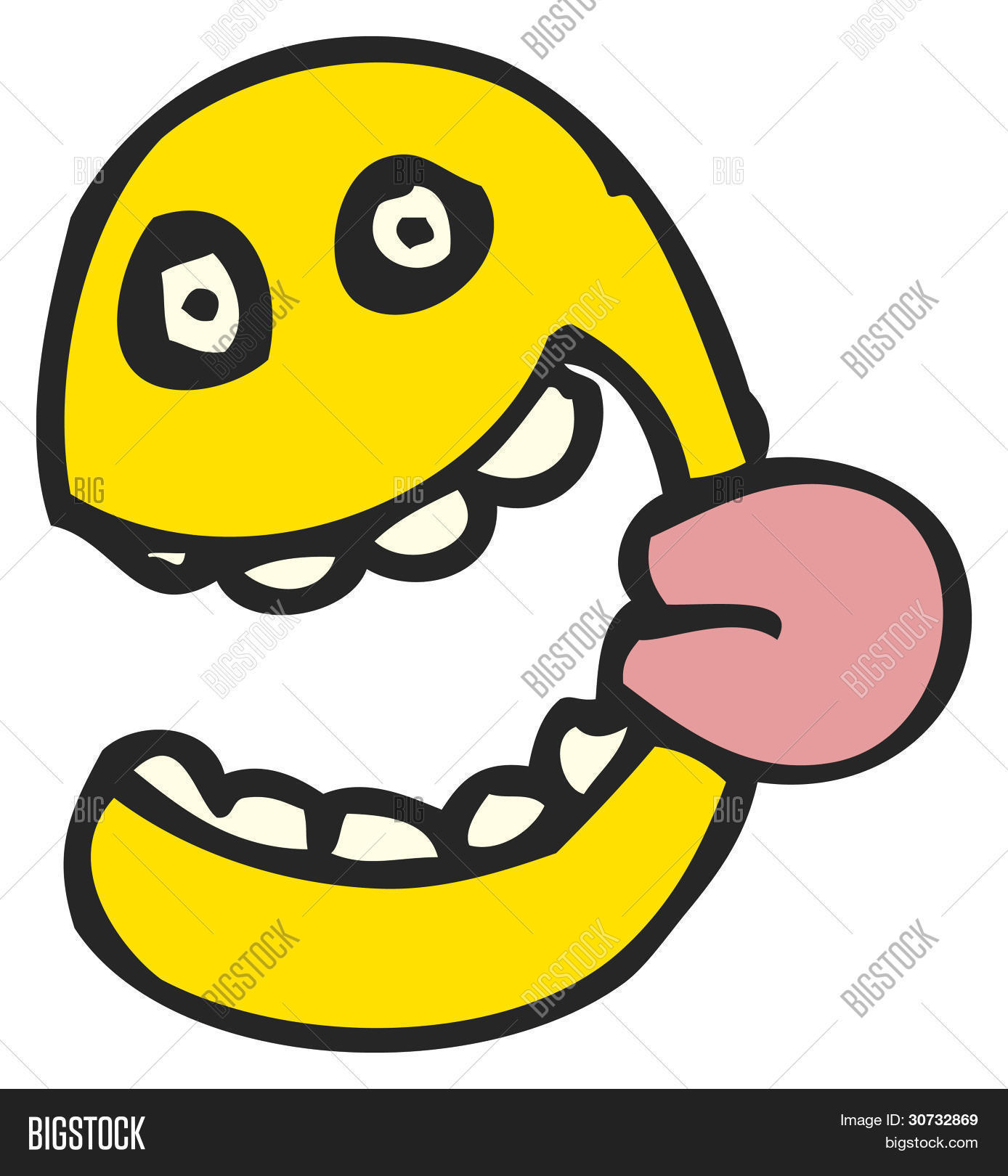 Crazy Cartoon Smiley Image & Photo (Free Trial) | Bigstock