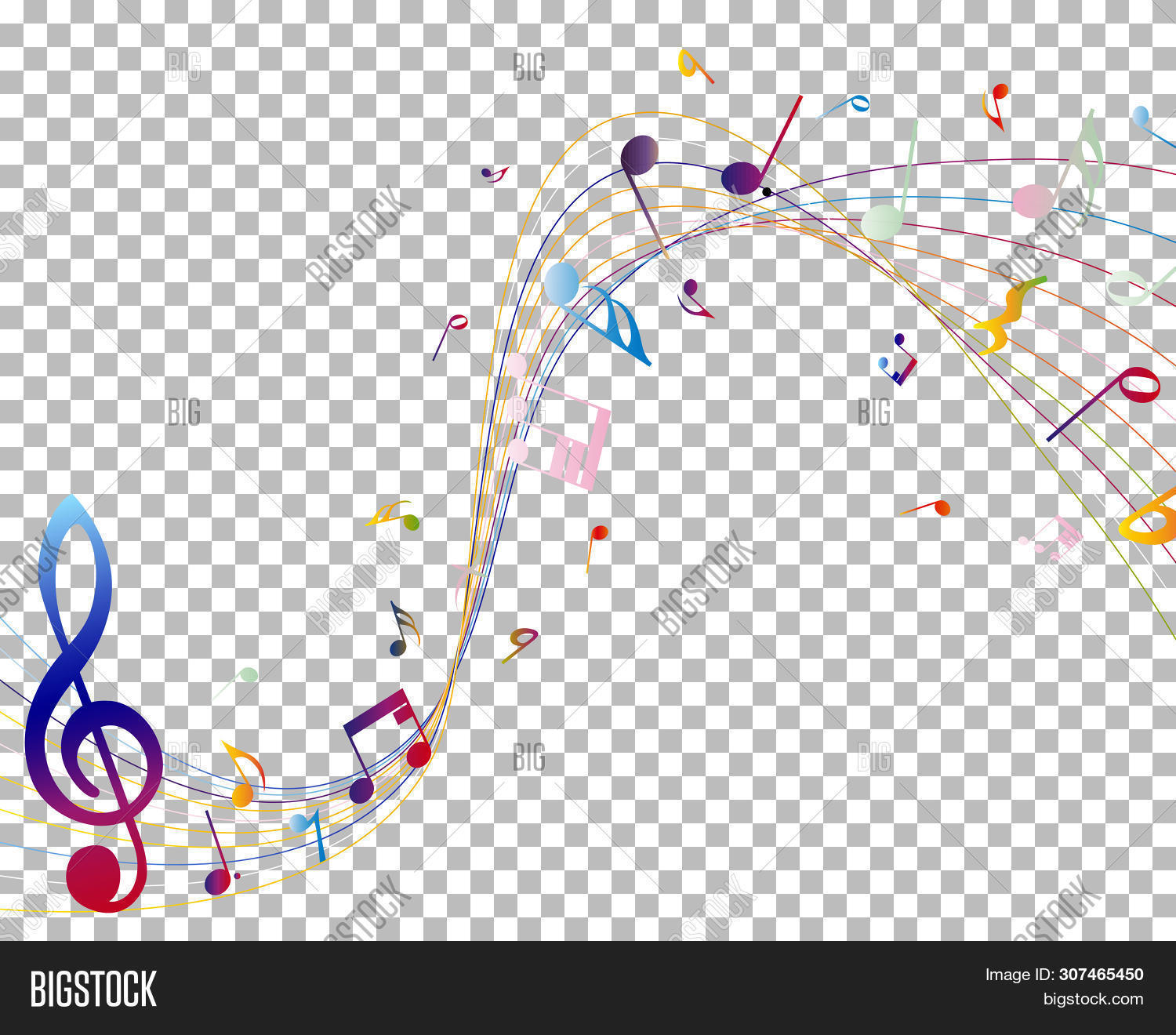 Musical Notes Design Vector & Photo (Free Trial) | Bigstock