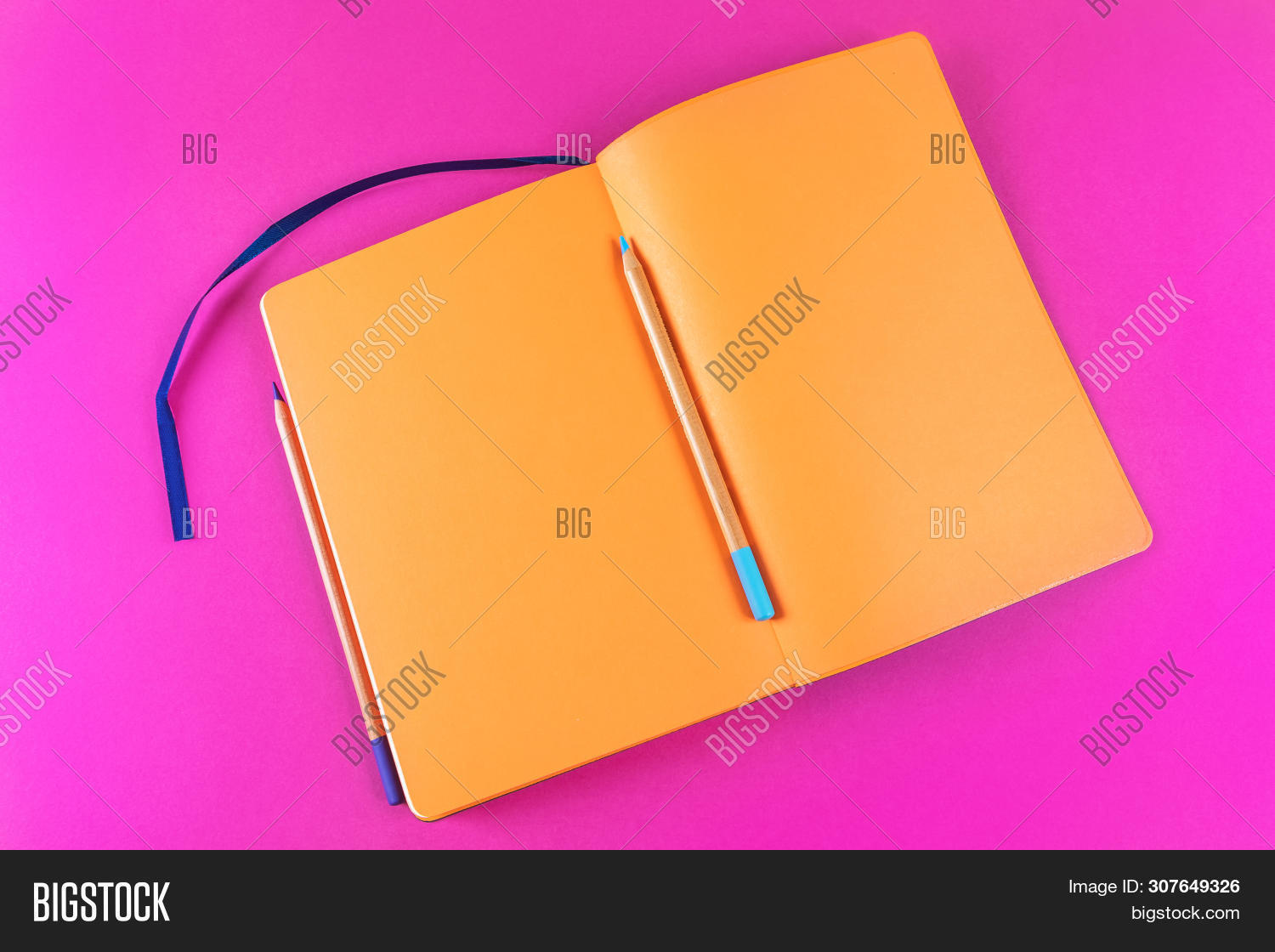 Open Notepad Orange Image & Photo (Free Trial) | Bigstock