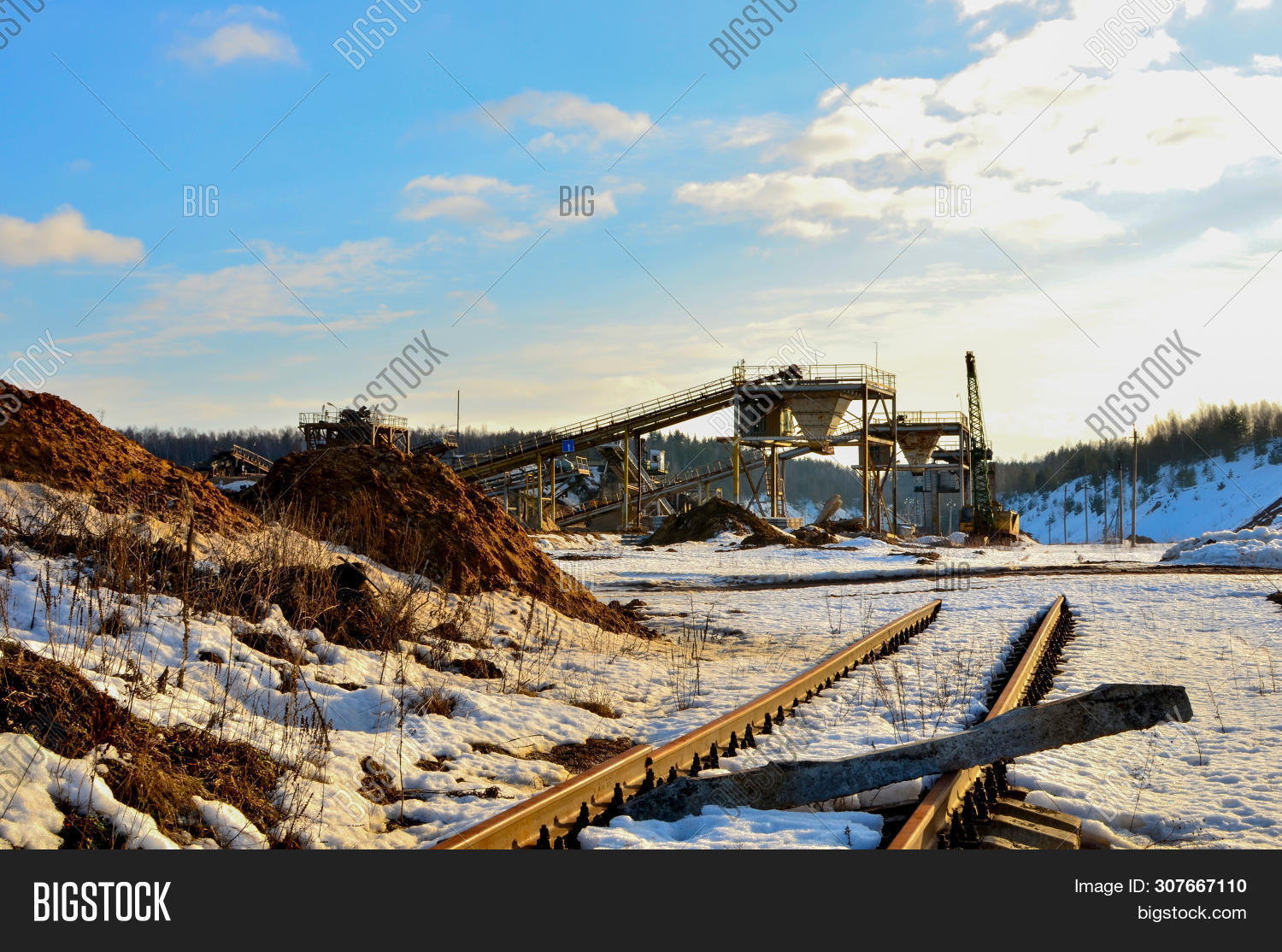Sand Mining Winter Image & Photo (Free Trial) | Bigstock