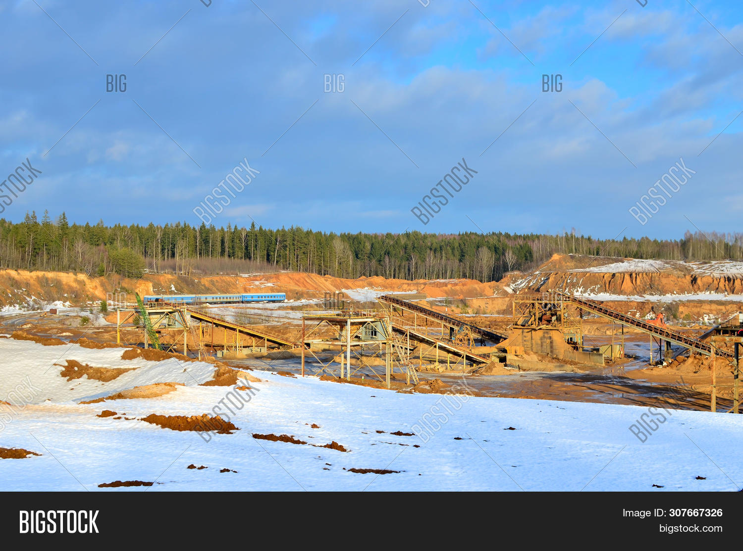 Sand Mining Winter Image & Photo (Free Trial) | Bigstock