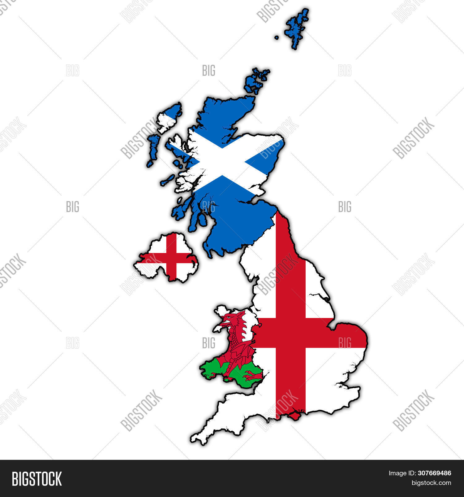 Political Map United Image & Photo (Free Trial) | Bigstock