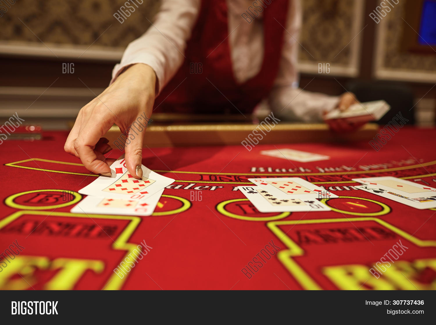 Croupier Casino Does Image & Photo (Free Trial) | Bigstock
