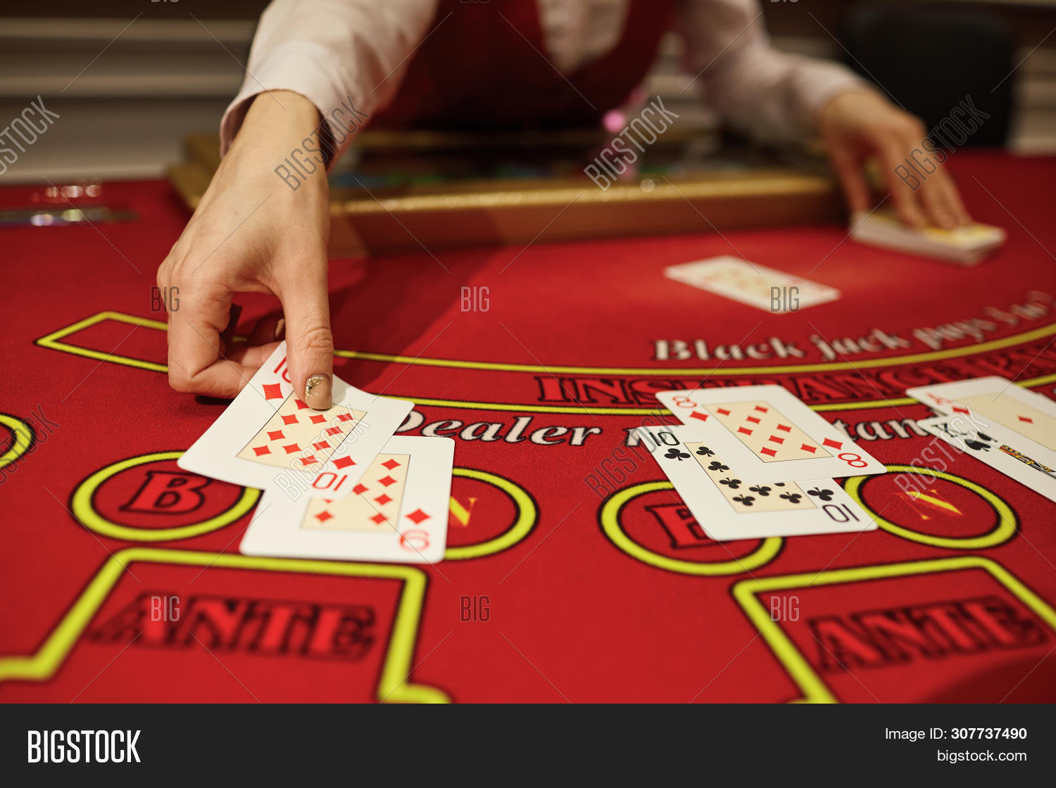 Croupier Casino Does Image & Photo (Free Trial) | Bigstock