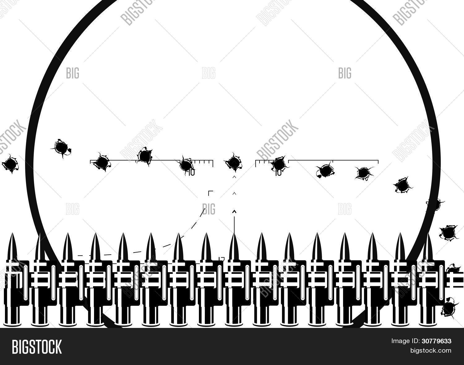 Machine-gun Belt Vector & Photo (Free Trial) | Bigstock