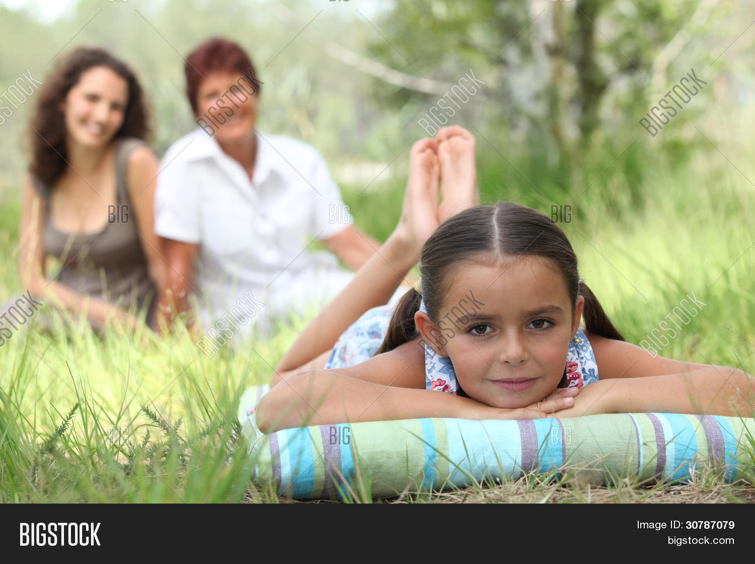 Little Girl Relaxing Image & Photo (Free Trial) | Bigstock